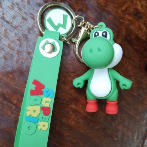 Nintendo | Accessories | New Super Mario Green Yoshi Keychainbagcharm ...
